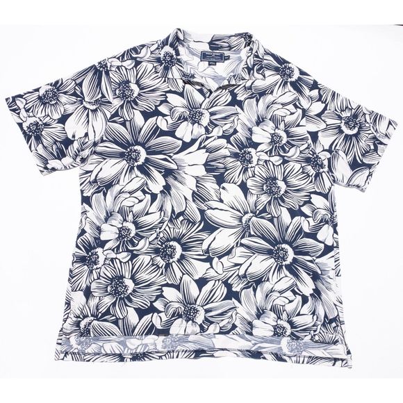 Polo Ralph Lauren | Shirts | Vintage Polo Sport Ralph Lauren Floral Polo Mens 3xlt Tall Blue ...